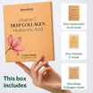 Momisa Glow Box: Deep Collagen, Vitamin C & Hyaluronic Acid Masks Set