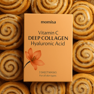 Momisa Glow Box: Deep Collagen, Vitamin C & Hyaluronic Acid Masks Set